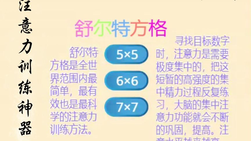 Scratch编程-舒尔特方格/注意力训练手机小游戏/可下载/无需安装