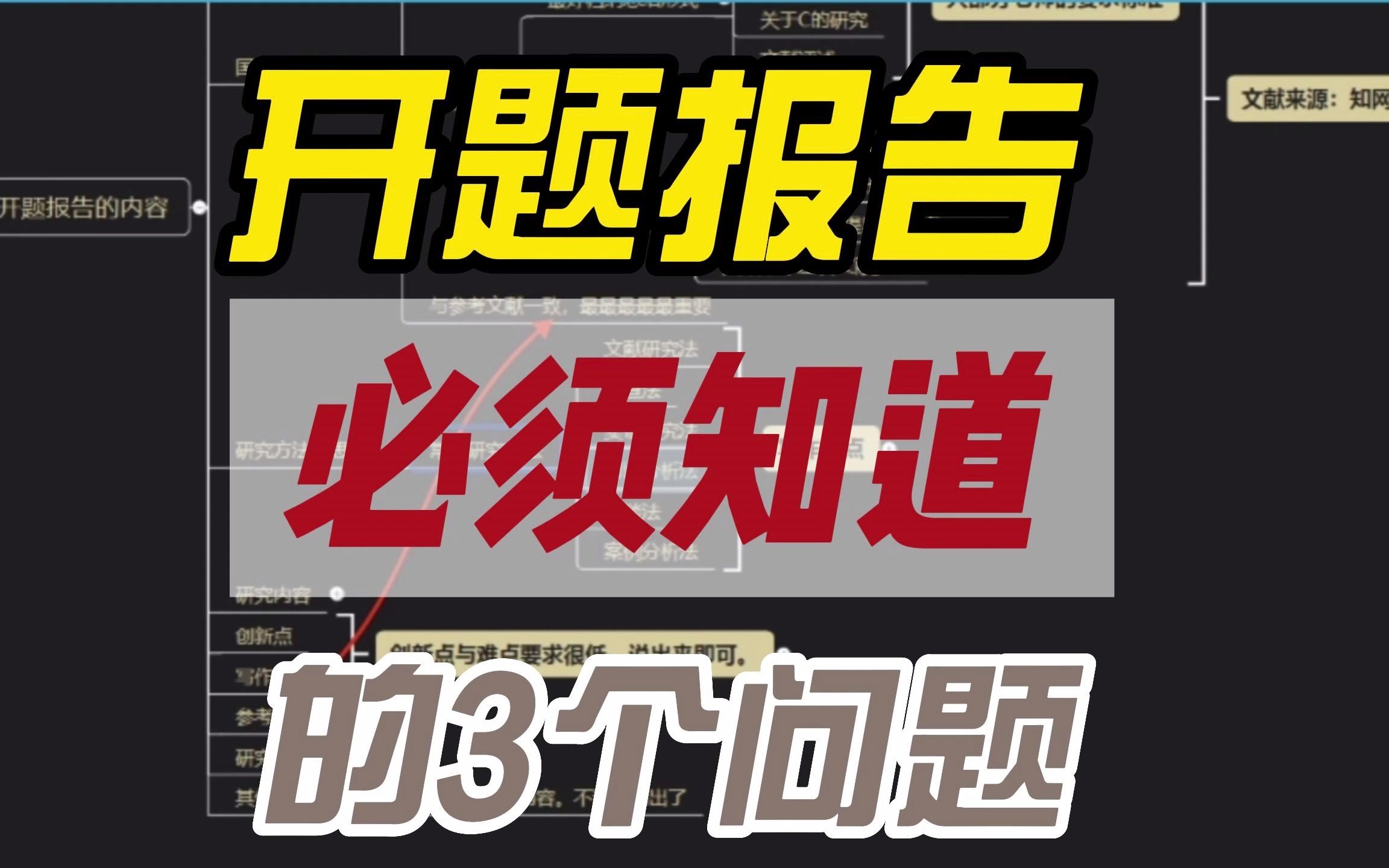 毕业论文【开题报告】写作之前必须了解的3个问题