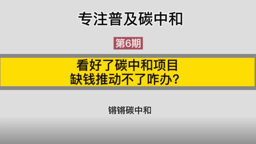 数字货币支持碳中和项目