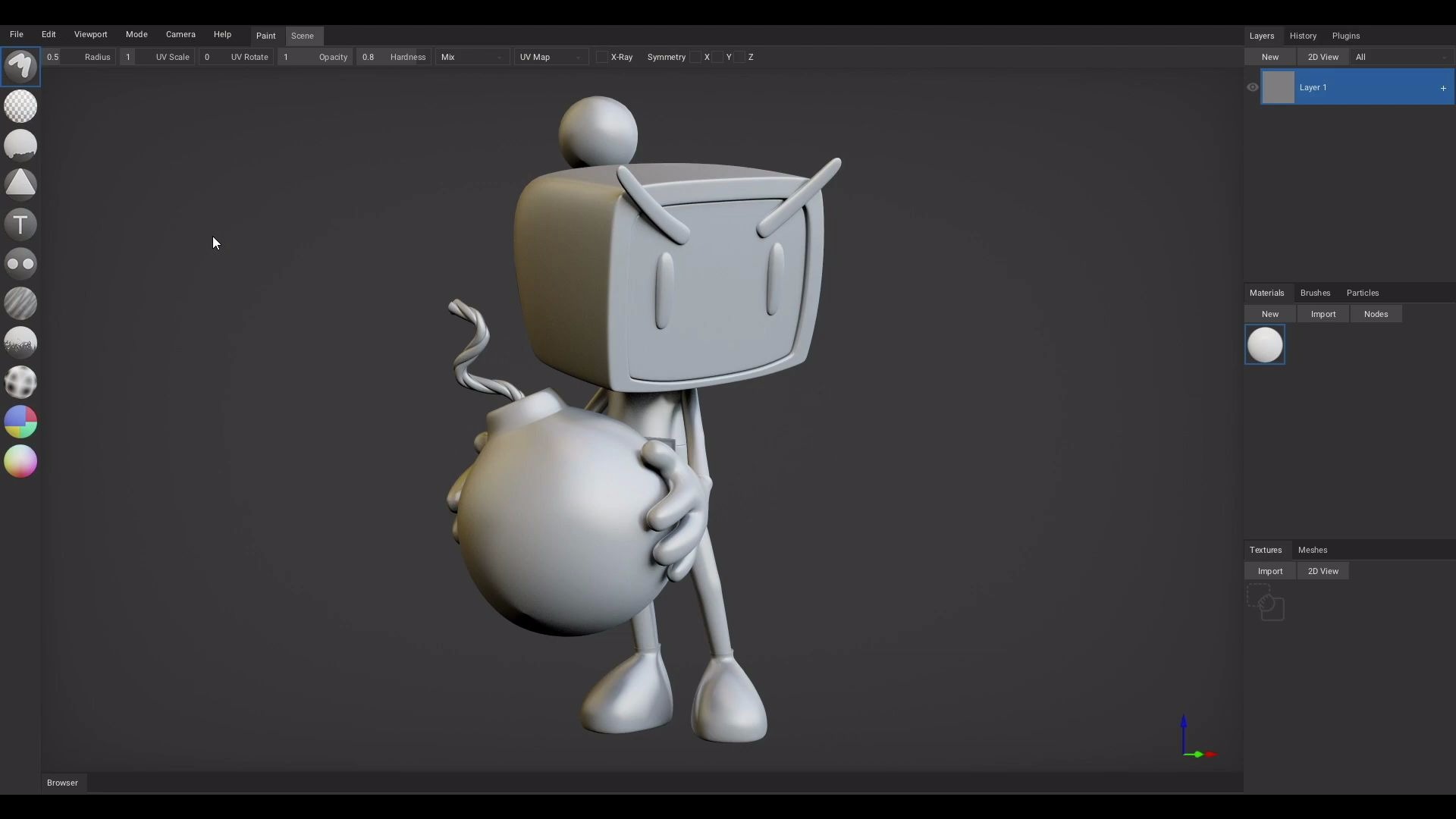 开源3D绘画软件ArmorPaint使用小教程。Substance Painter的替代品?