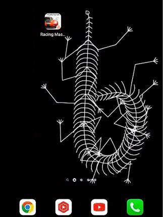 利用触控控制互动爬行动物壁纸。#几何图形 #javascript #星球动画