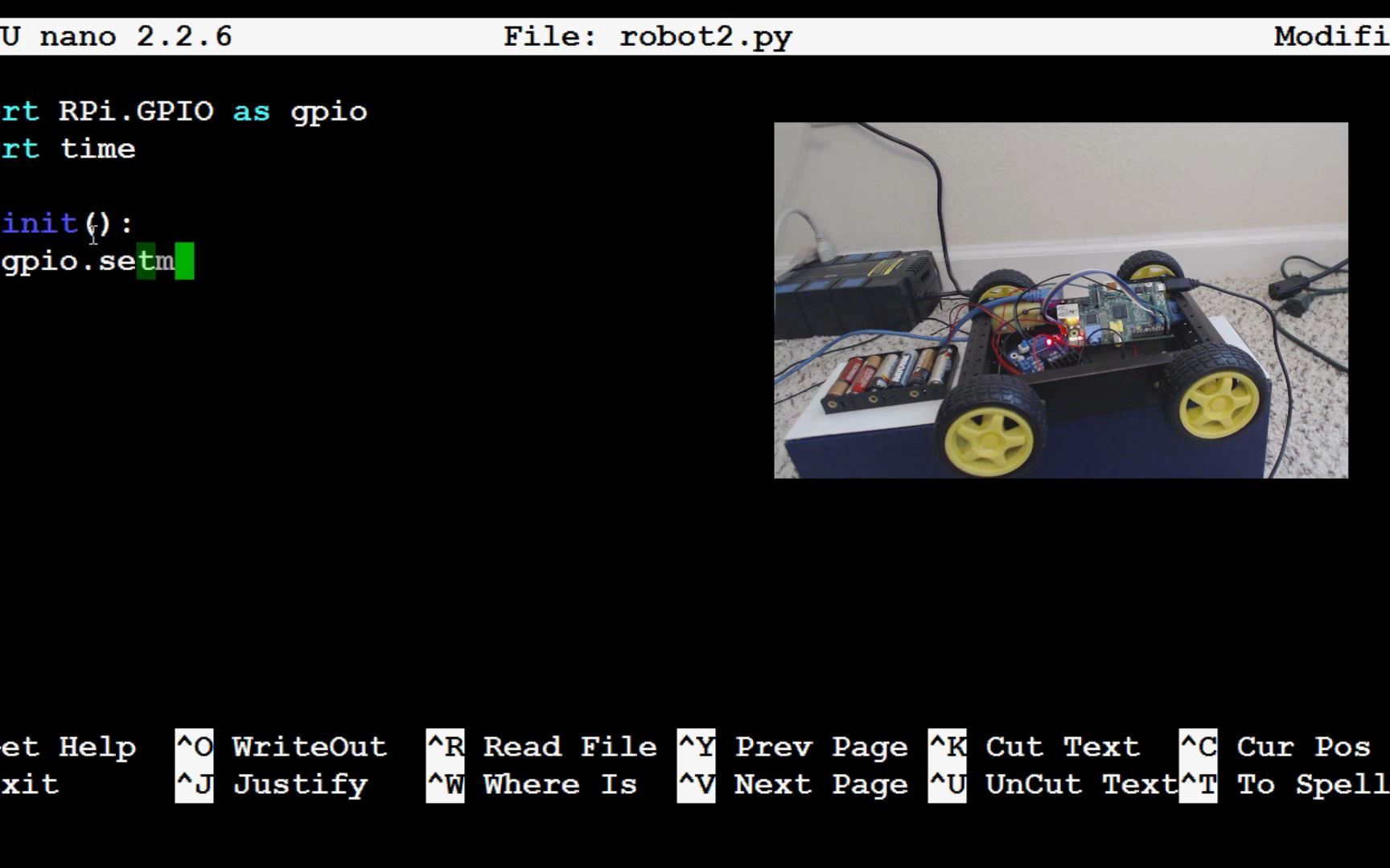 Raspberry pi with Python for Robotics 4 - Forward and Reverse Motors