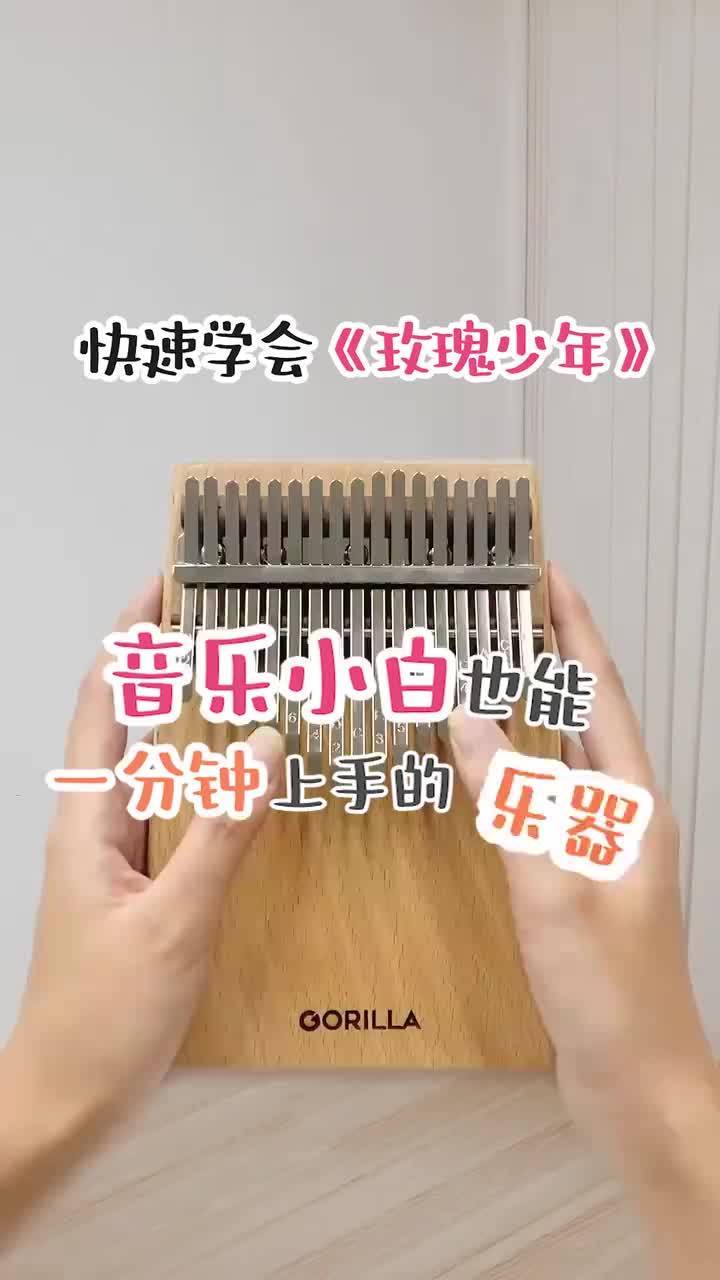 超简单一分钟教会音乐小白弹拇指琴!《玫瑰少年》拇指琴演奏新手教学