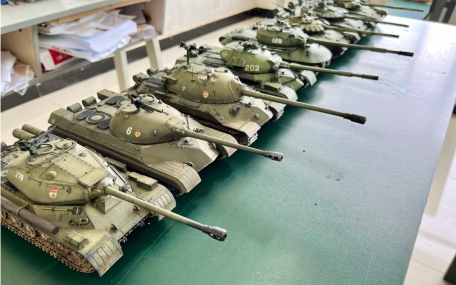 1/35 苏联整系坦克模型展示 不全还再做 Is4 is5 is7 is8 279 t72 t80 t90