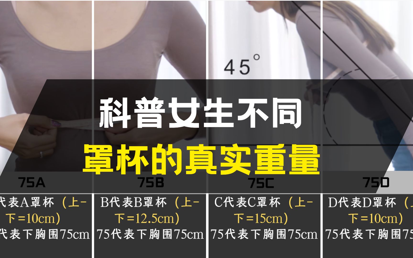 科普女生不同罩杯的真实重量详细版(男士慎入)
