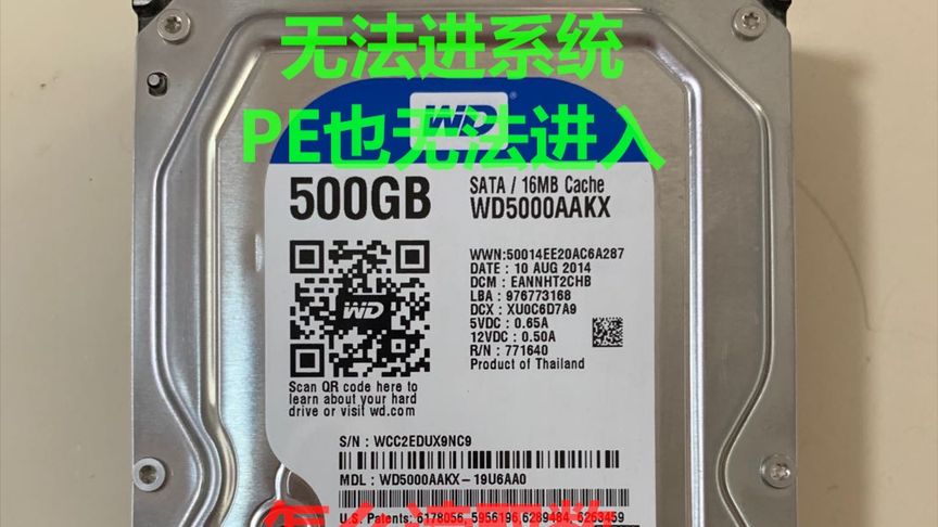 硬盘坏道无法进系统 PE也无法进入 怎么样快速读取原来硬盘数据!