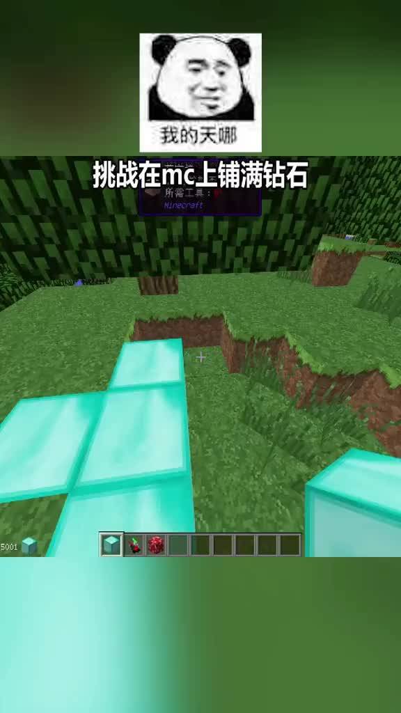 挑战用钻石覆盖我的世界大陆