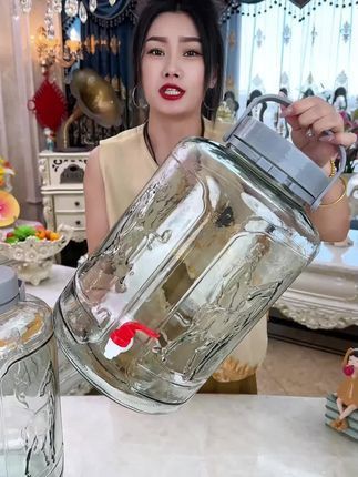 泡酒玻璃瓶玻璃罐专用泡酒家用酒坛青梅杨梅果酵素自酿酒空瓶子 #...