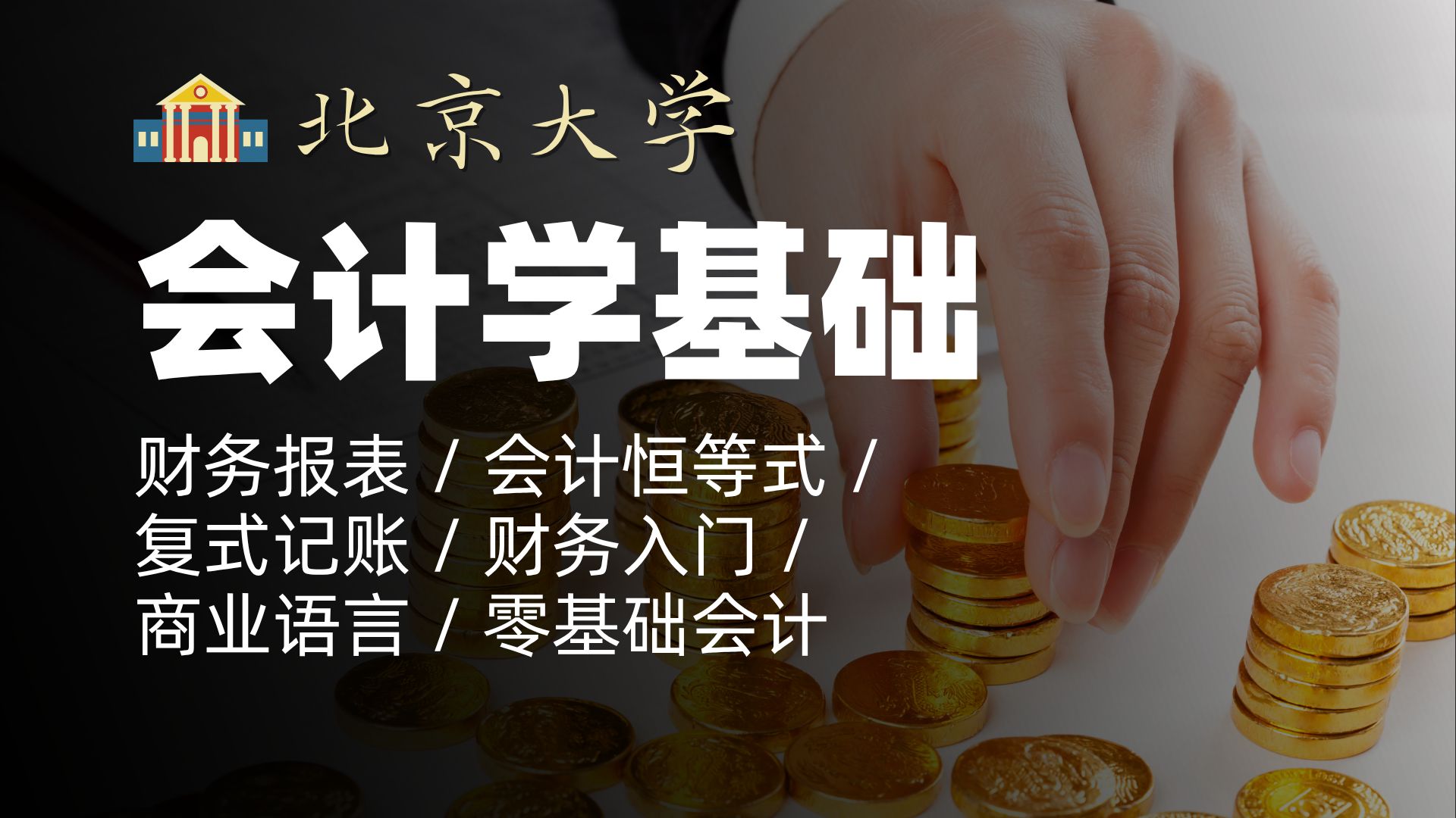 北京大学《会计学基础》|财务报表 / 会计恒等式 / 复式记账 / 财务入门 / ...