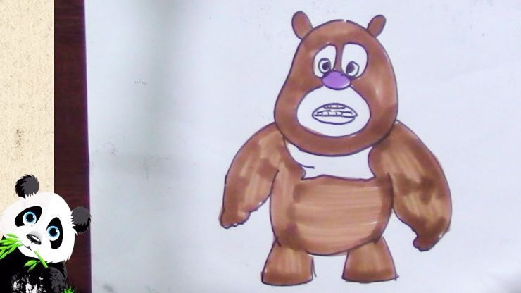 熊熊乐园的熊大熊二变了模样:看熊出没学画画简笔画