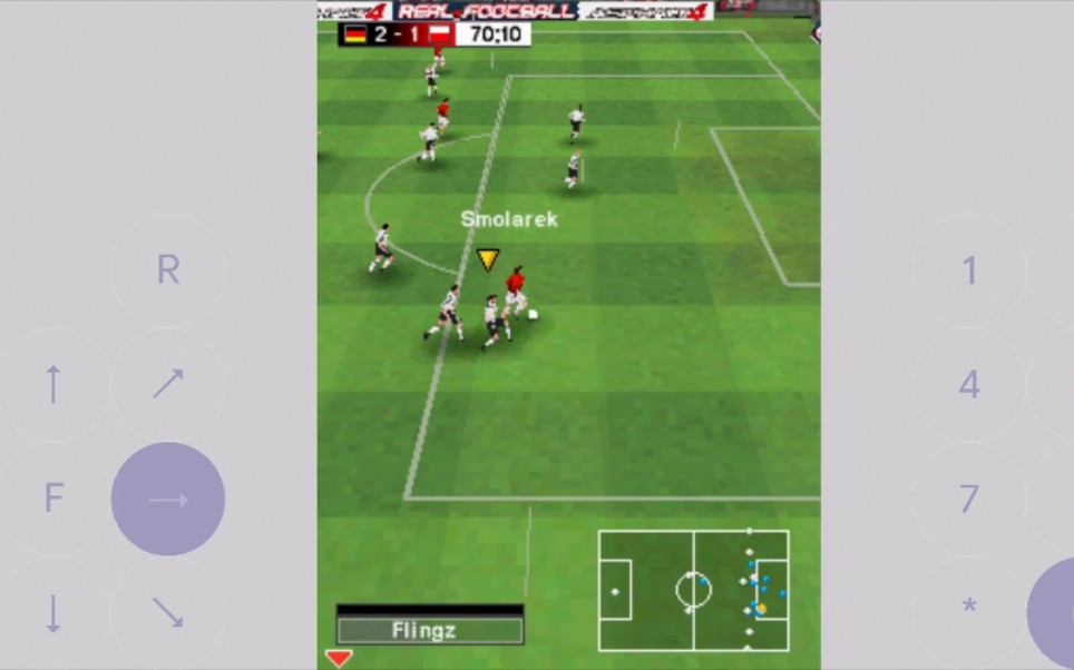 安卓塞班模拟器,试玩《真实足球2009高清版》中文解说版