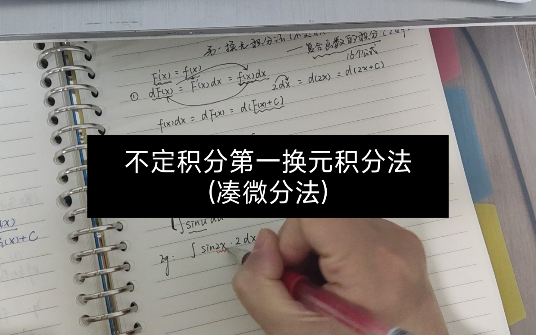 不定积分第一换元积分法(凑微分法)