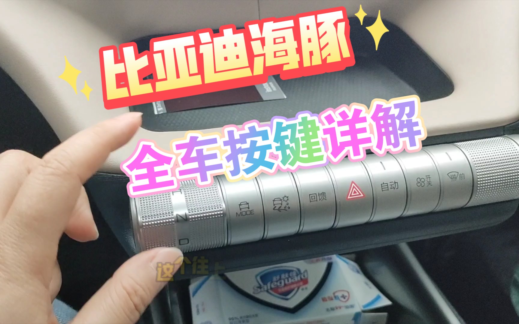 比亚迪海豚 全车按键详解 接上个视频