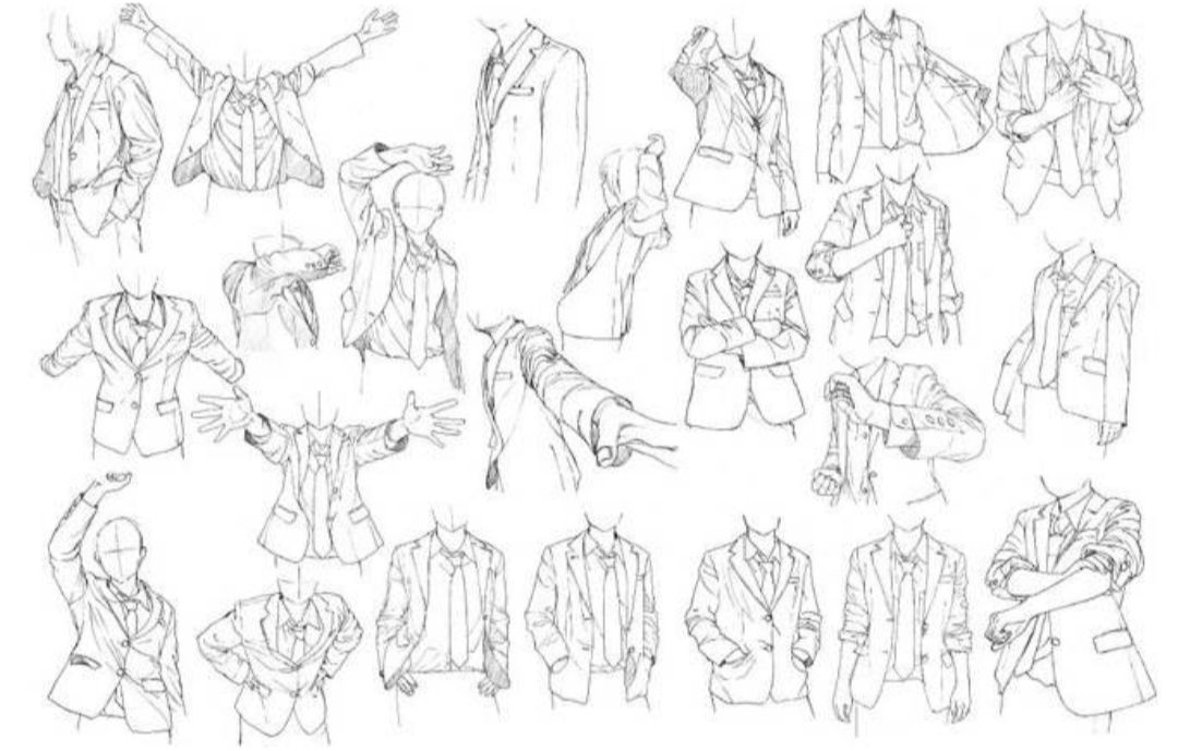 【手绘漫画教程】衣服褶皱怎么画 保姆级教程来了