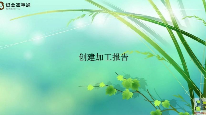 专题:数控转塔冲床CNCKAD编程实例2——创建加工报告