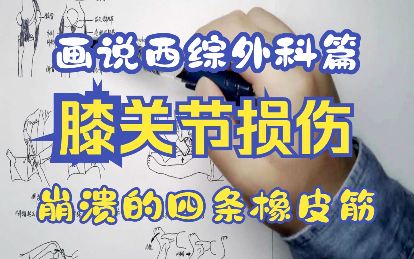【画说西综外科篇】11、膝关节韧带损伤