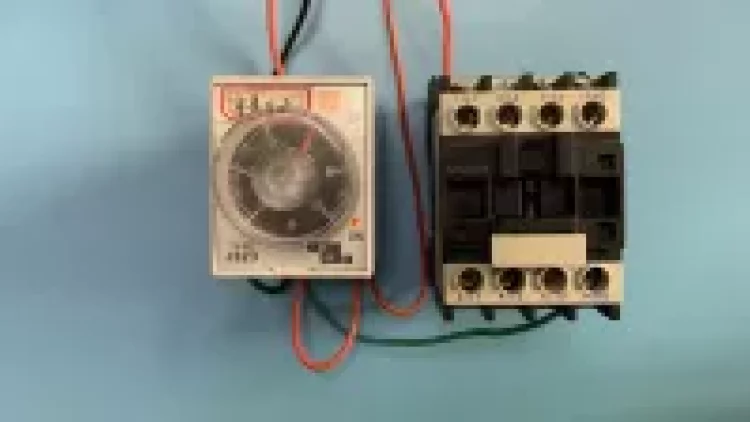 电工知识:时间继电器控制交流接触器,接线步骤一一讲解