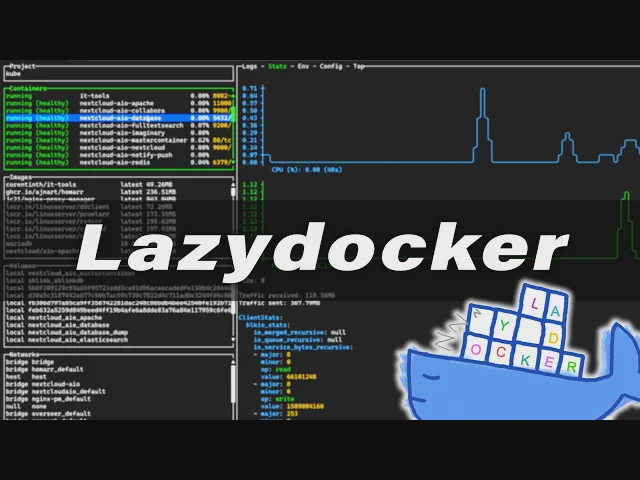 极简的 Docker 命令行管理界面 - LazyDocker