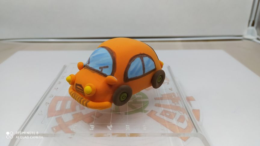 用彩泥做小车车,手工,亲子,DIY,捏彩泥,超轻粘土,雨桐捏巴