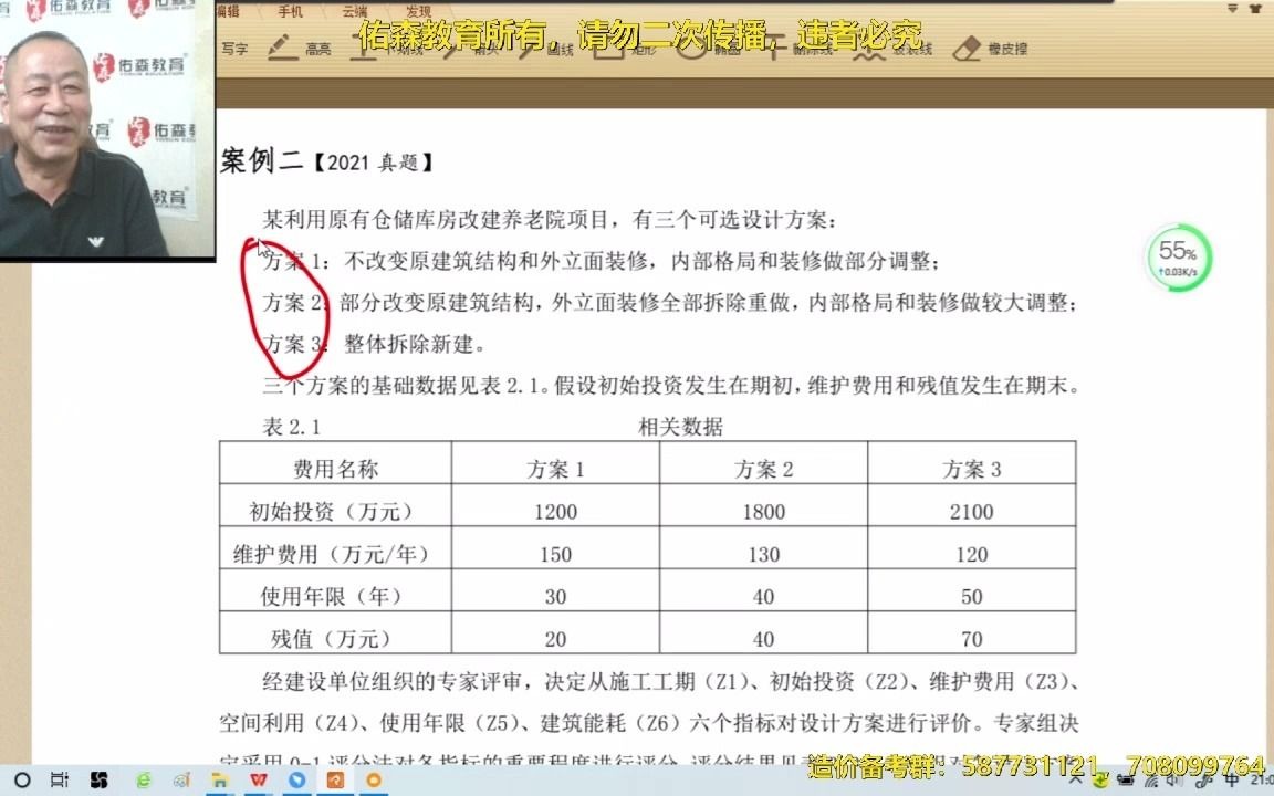 2021年左红军造价工程师《案例分析》真题解析(二)