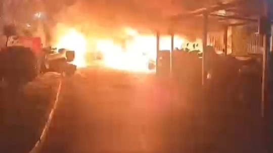 某小区电瓶车自燃事故