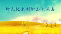 微信聊天记录不小心误删如何恢复?找到这个设置就能恢复