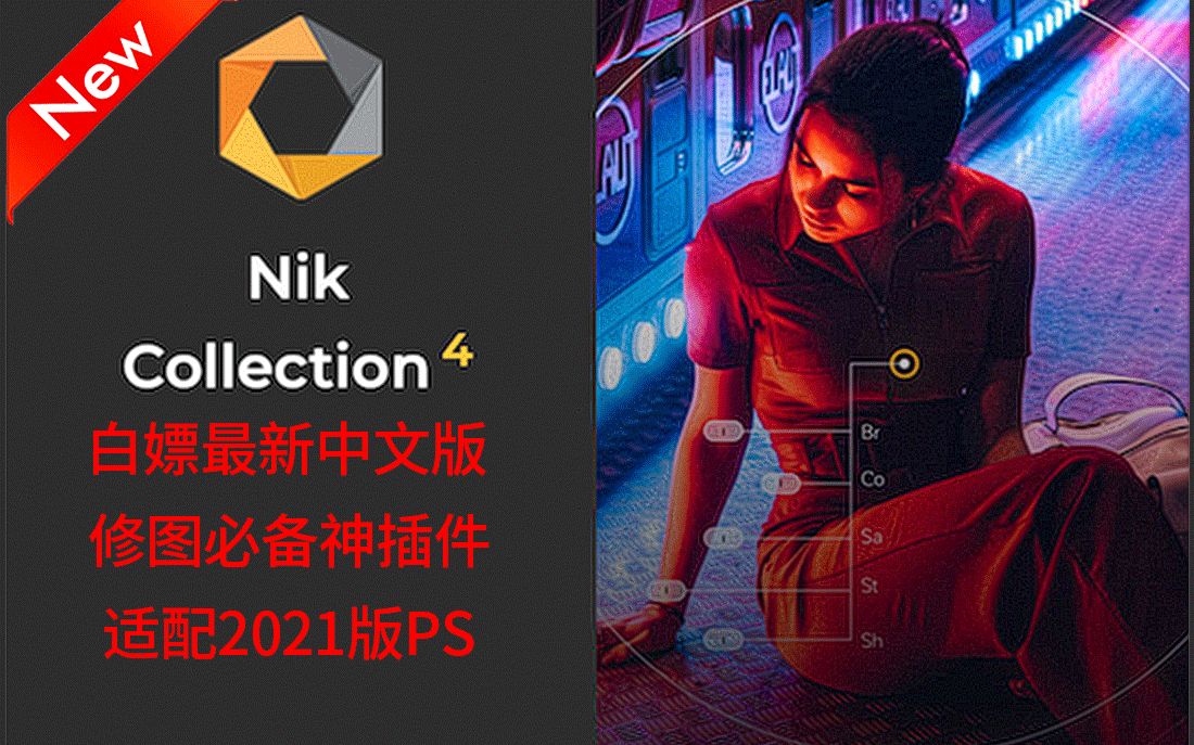 白嫖最新Nik Collection 4 中文版(PS神插件)修图和摄影爱好者必备