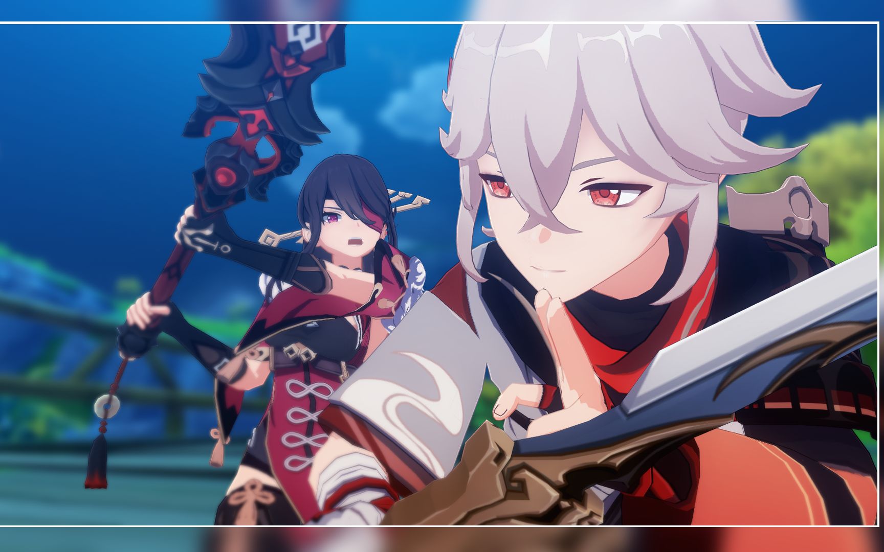 北斗&枫原万叶 打斗MMD ∮ 《关于旅行者因为抽不到万叶而拜托北斗...