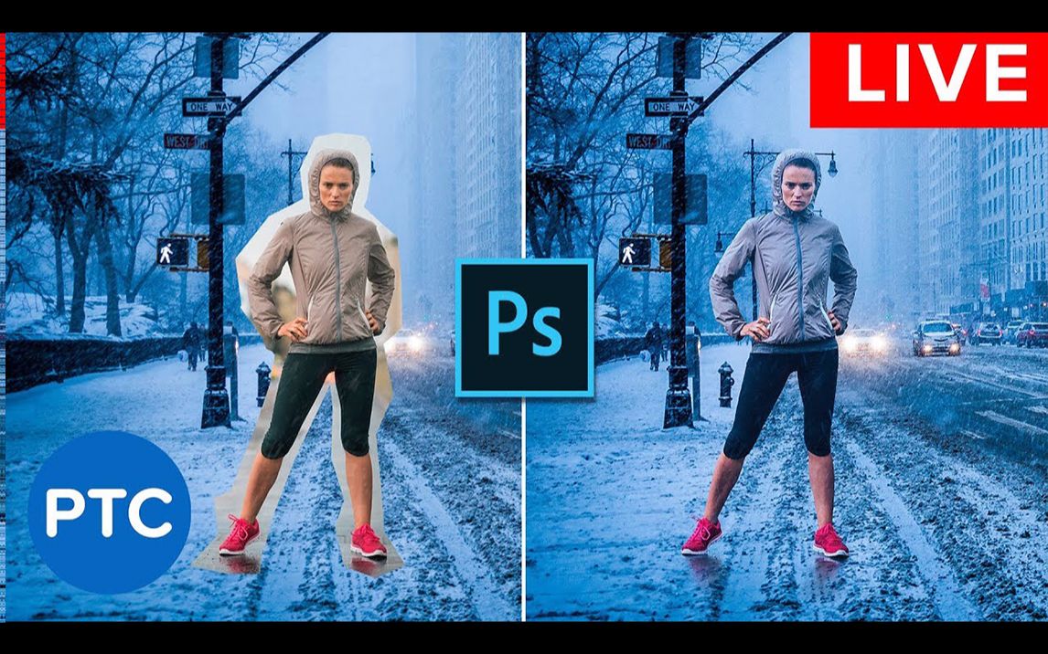 [中英字幕]Photoshop合成秘诀 - 将图像融合在一起 - PTC[油管搬运]