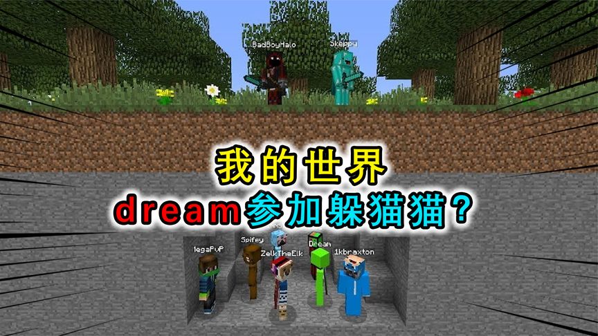 我的世界:dream参加躲猫猫?被指令戏耍,根本分不清NPC