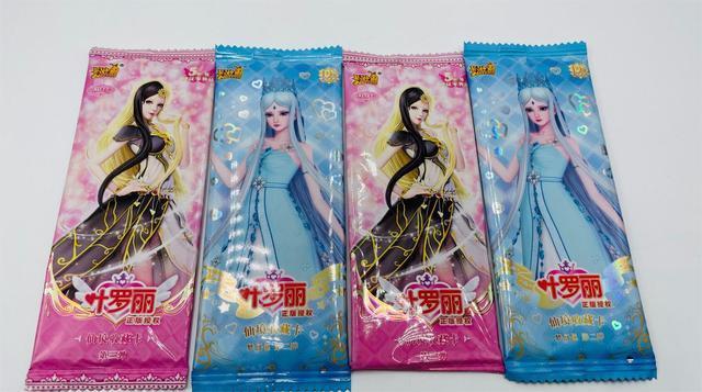 精灵梦叶罗丽卡片玩具开箱,梦幻包晶钻包拆好.
