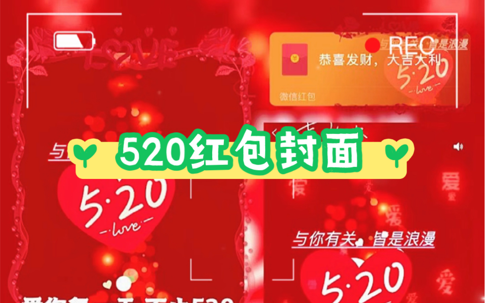 520情人节我爱你炫酷特效微信红包封面序列号wx动态背景音乐表白