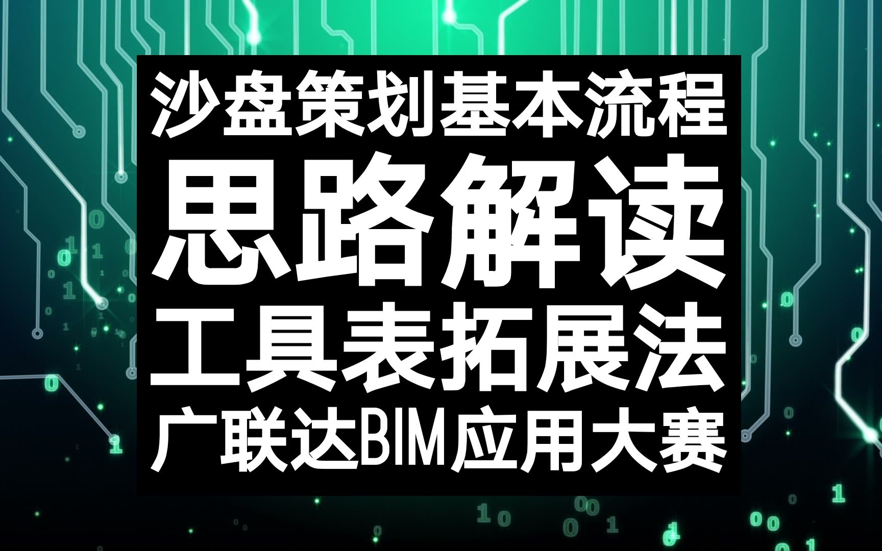 【广联达】策划沙盘基本流程思路解读、工具表拓展用法,全国高等...
