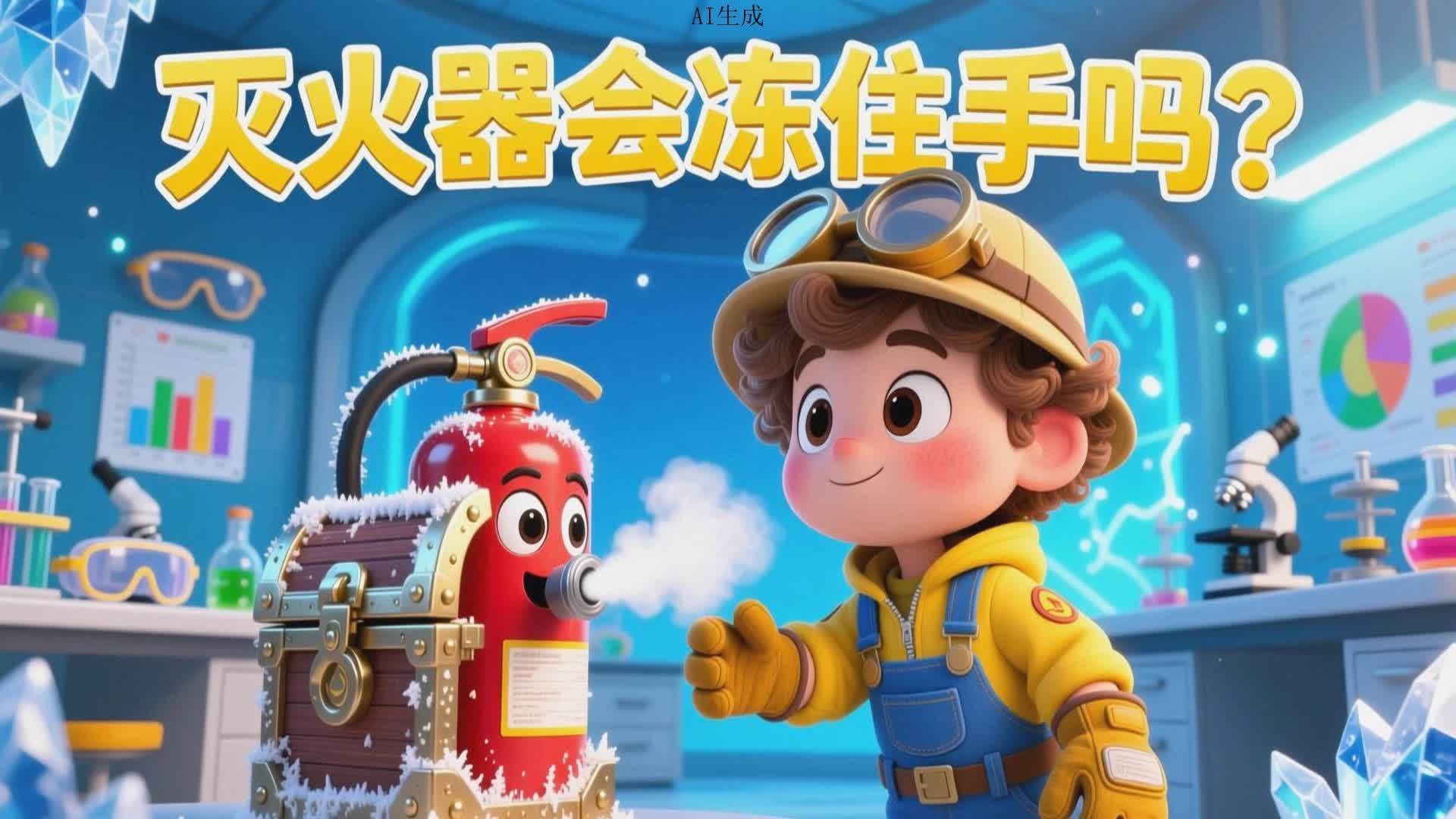 灭火器喷的时候会冻手吗?