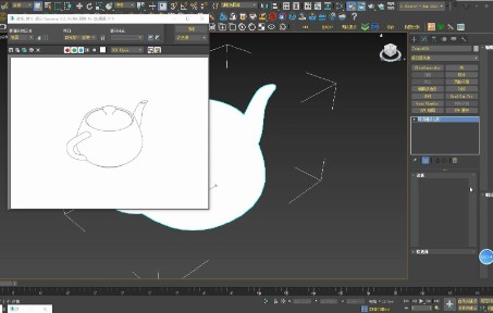 3Dmax 模型快速转线稿