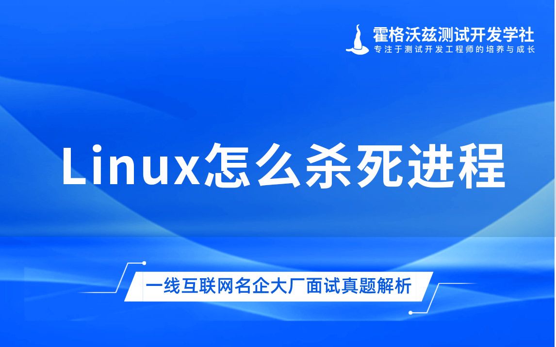Linux怎么杀死进程-【软件测试面试题】