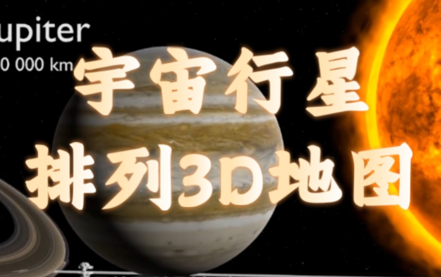 【宇宙】震撼！宇宙行星大小排列3D地图（7月20日 天文学家发布了最大的宇宙3D地图）