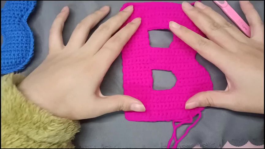 26个字母玩偶,字母B钩针教程(下)#手工diy #钩针编织