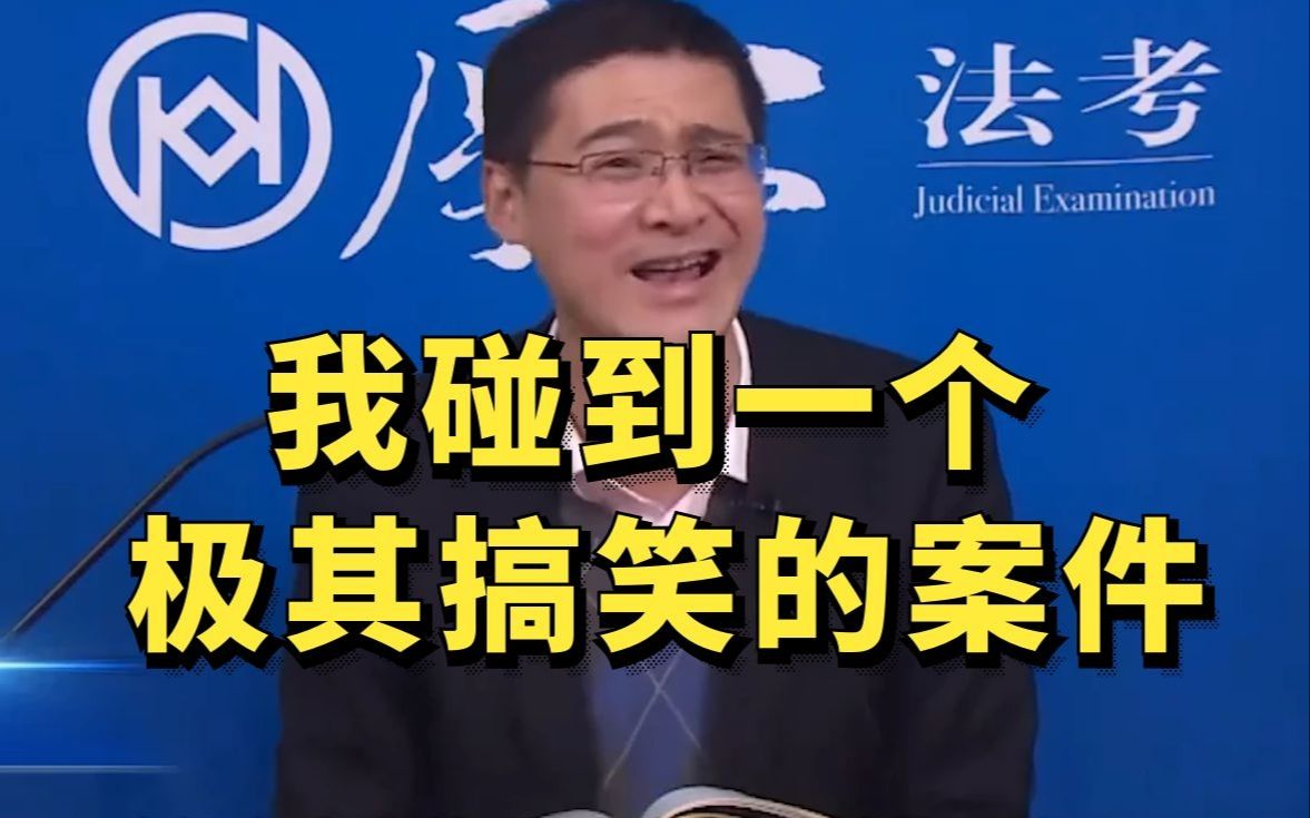 【罗翔】我碰到一个极其搞笑的案件