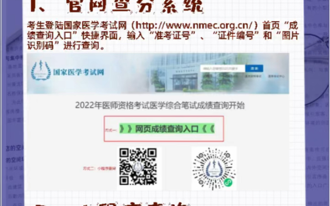 2023年医师资格考试成绩查询