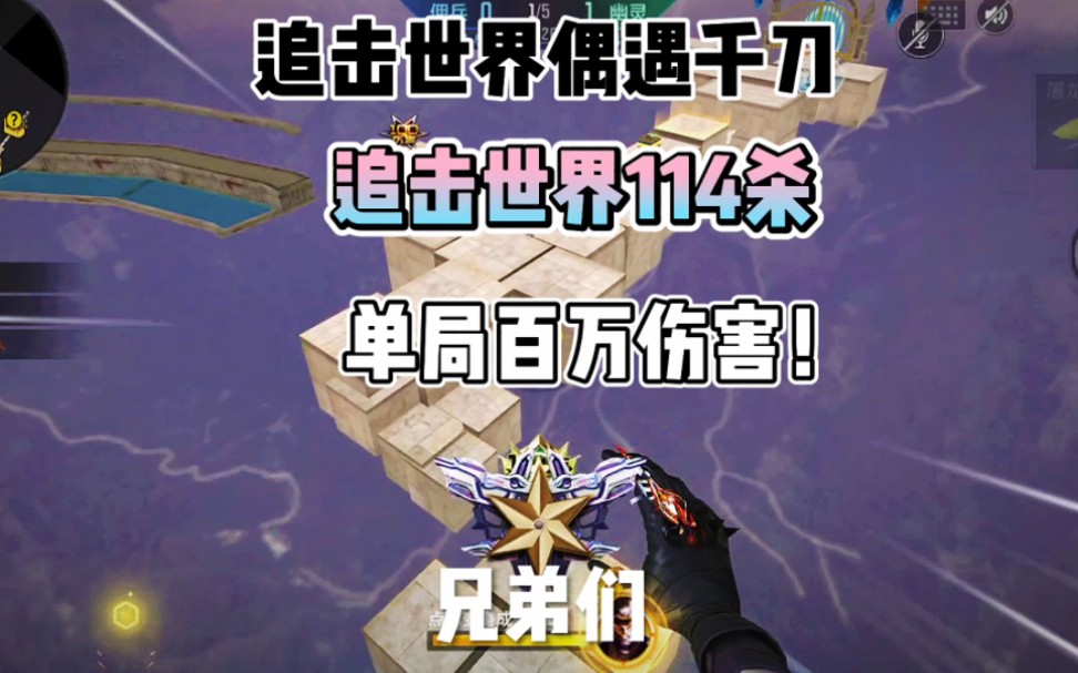 追击世界偶遇千刀114杀单局百万伤害通关!_手机游戏热门视频