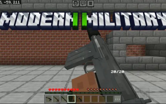 我的世界基岩版Addon,Modern Military II V1.45 "!新的枪械法老,RPG等...