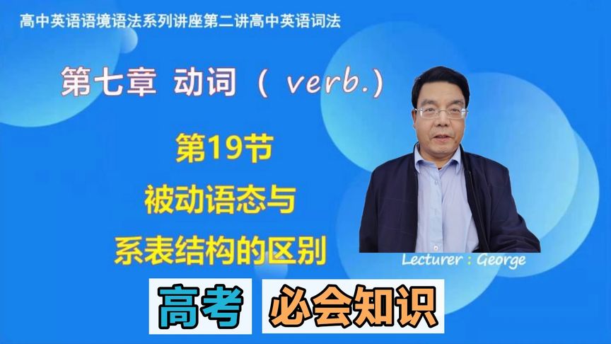 【手绘动画】英语被动语态与系表结构的5大区别,5分钟让您秒懂!