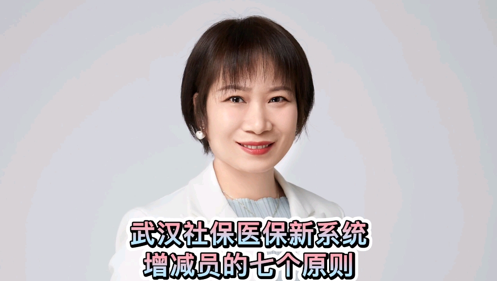 武汉社保医保新系统增减员的七个原则
