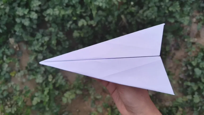 飞得又直又远的纸飞机,折法原来这么简单,小朋友超喜欢