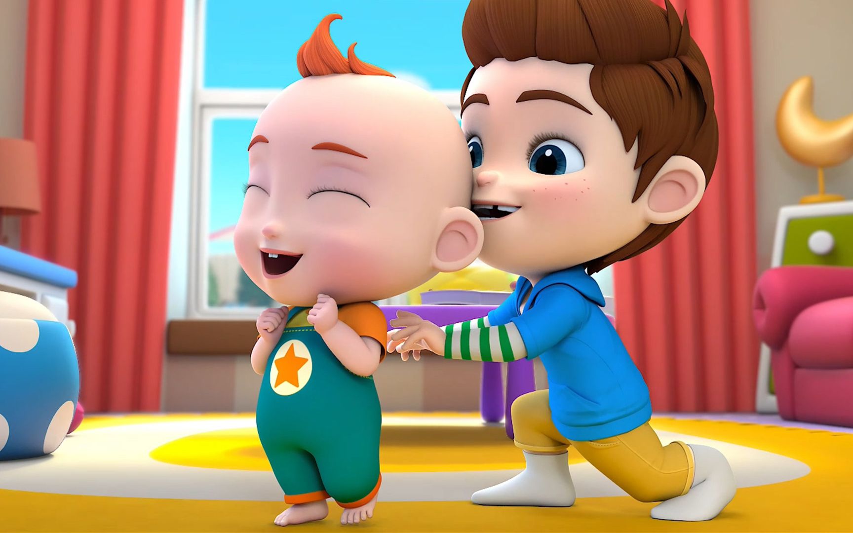 痒痒歌-宝贝赳赳 家庭亲子游戏 挠痒痒谁不怕的来挑战呀!