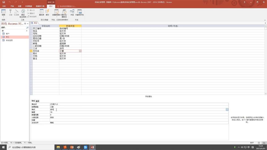 11. 字段数据类型设置