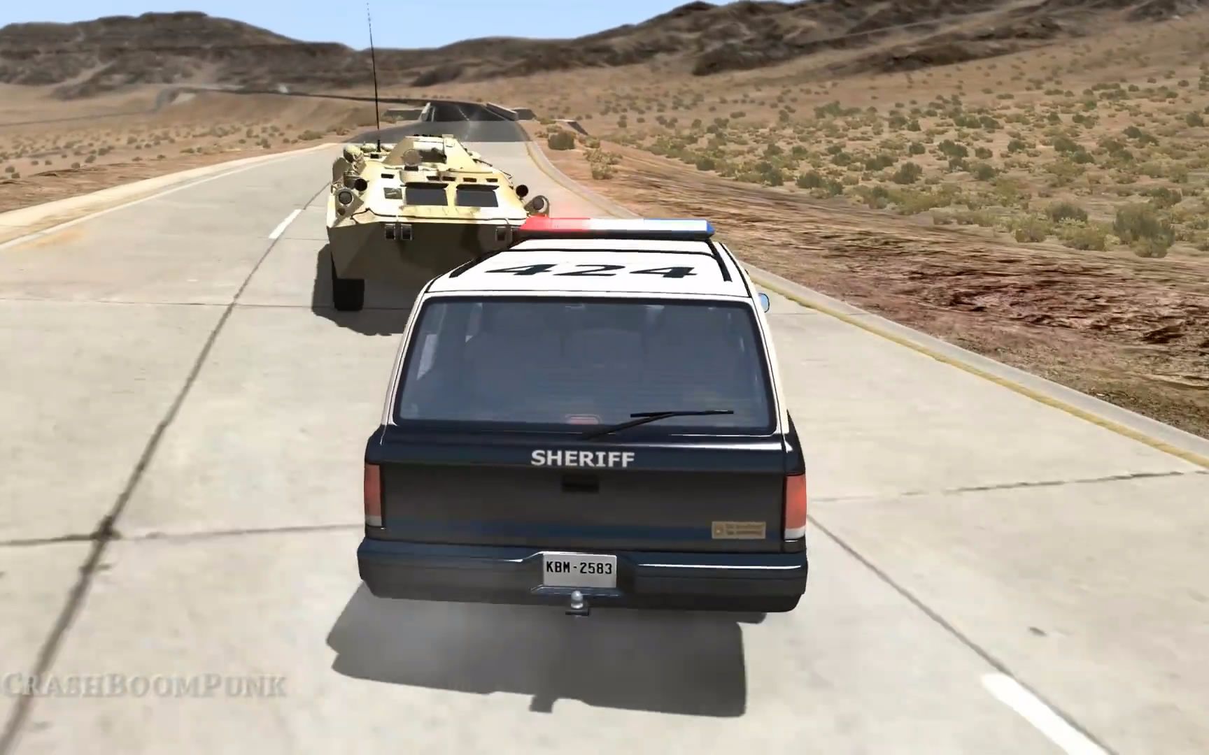 【BeamNG】疯狂的警车追逐