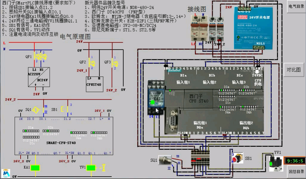 西门子plc原理、接线图