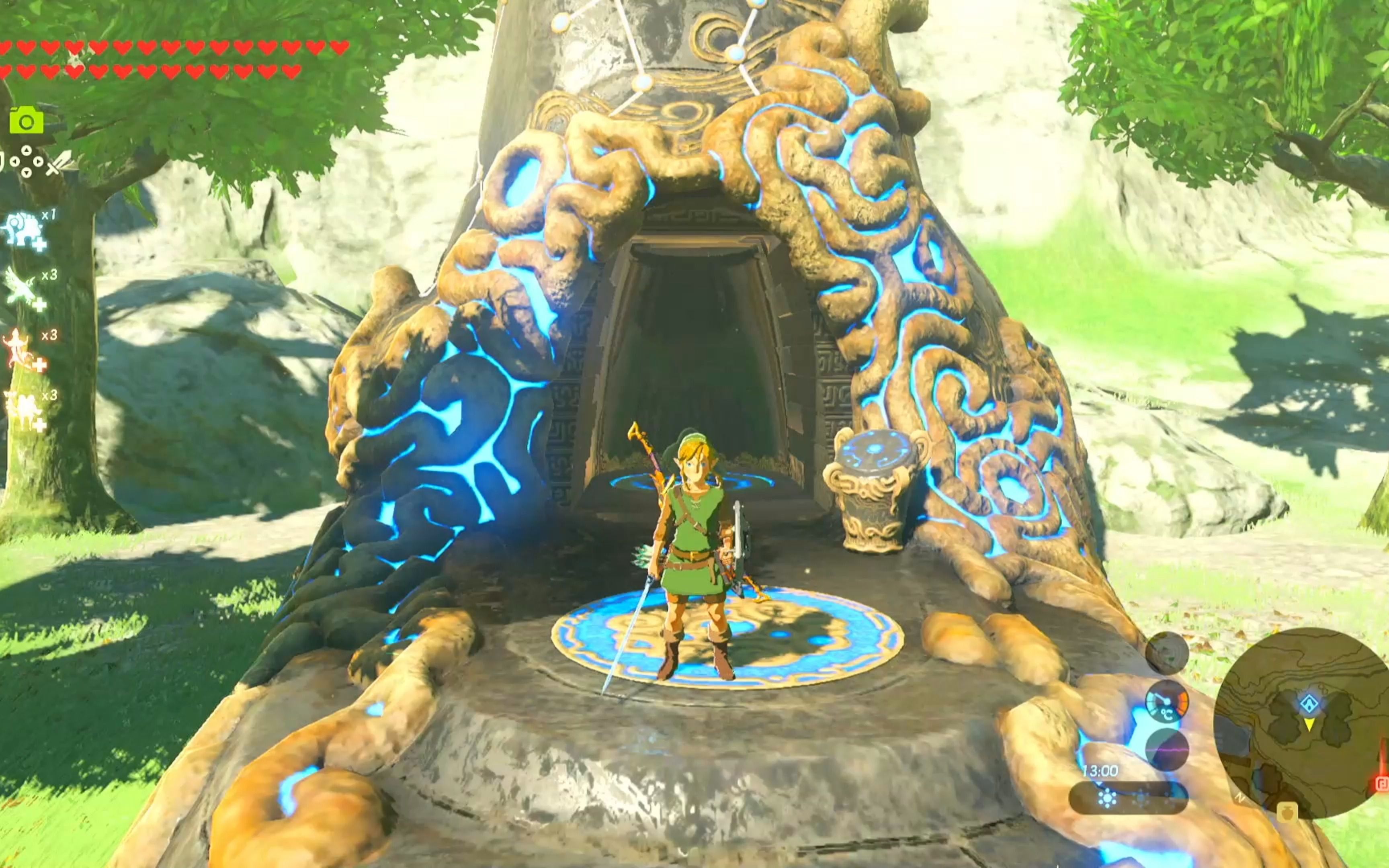 《塞尔达传说:旷野之息》3分钟刷满血满精力!